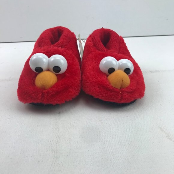 Sesame Street | Shoes | Elmo Sesame Street Puppet Kids Slippers Red ...